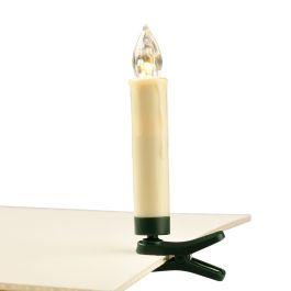 ACA White Mini Clips Candles (X07101520) Χριστουγεννιάτικο Πλαστικό ...